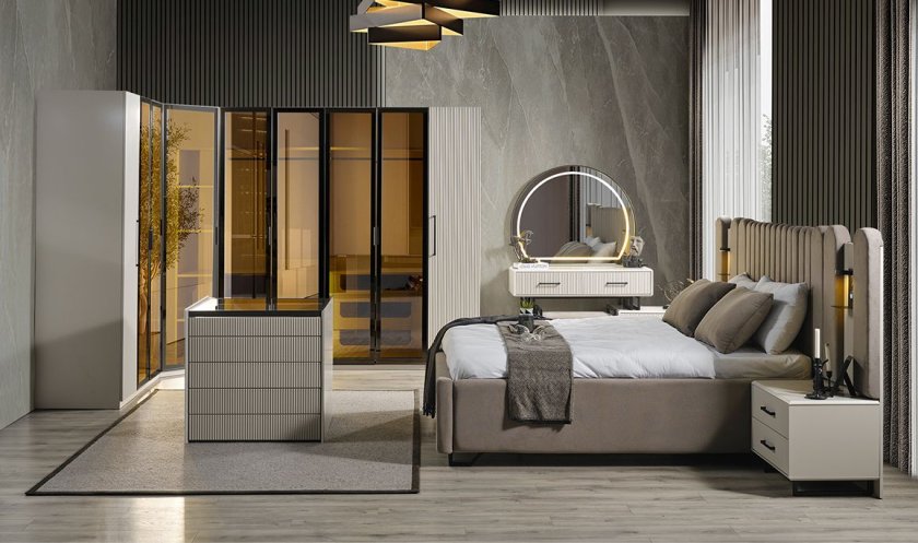 Beth Black Giyinme Odası | Medusa Home