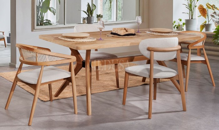 Cardiff Ahşap Yemek Masası | Medusa Home