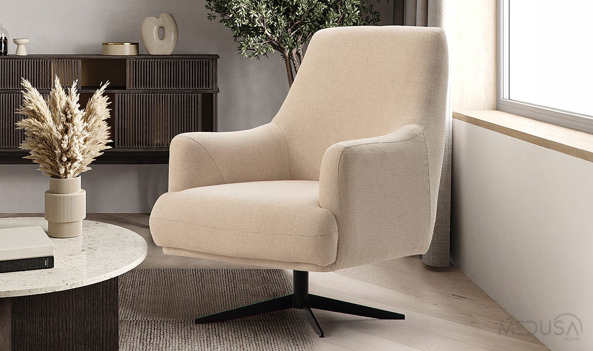 Luna Beyaz Berjer | Medusa Home