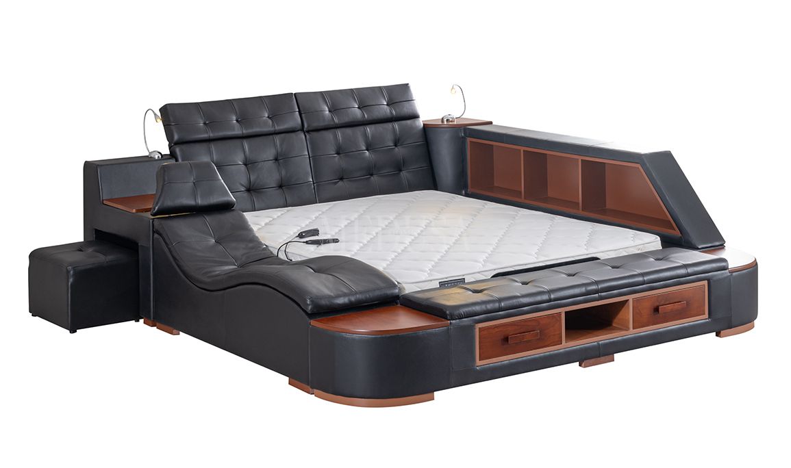 Luxe Life Siyah Karyola | Medusa Home