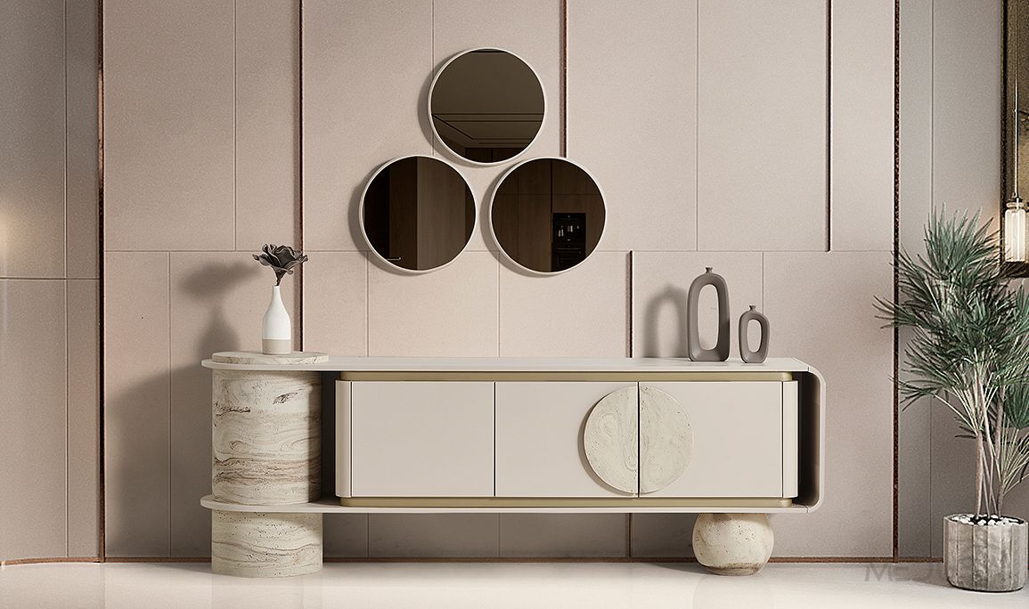 Torvi Traverten Konsol | Medusa Home