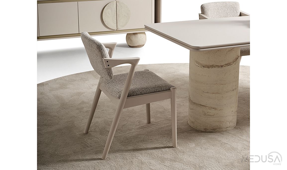 Torvi Traverten Sandalye | Medusa Home