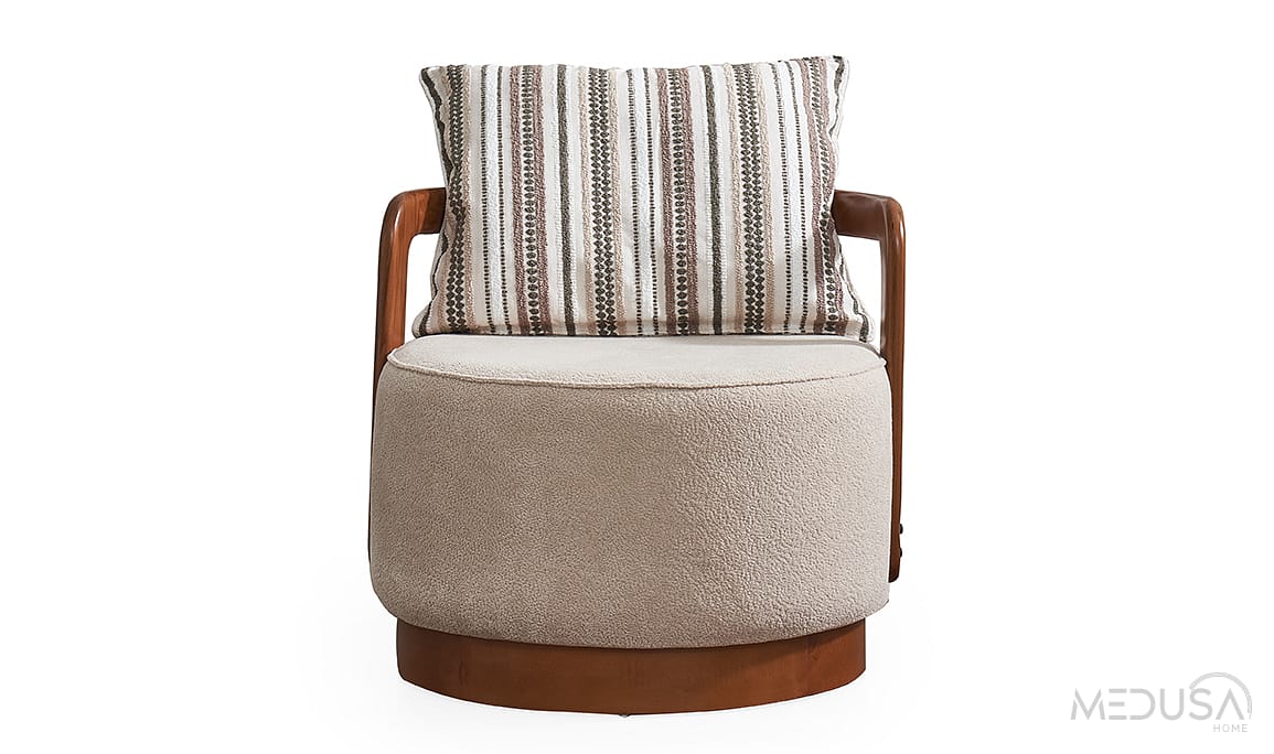 Vizyon Walnut Berjer | Medusa Home