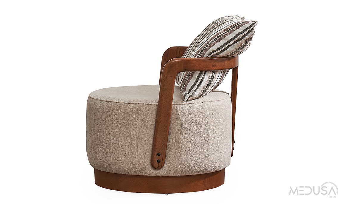 Vizyon Walnut Berjer | Medusa Home